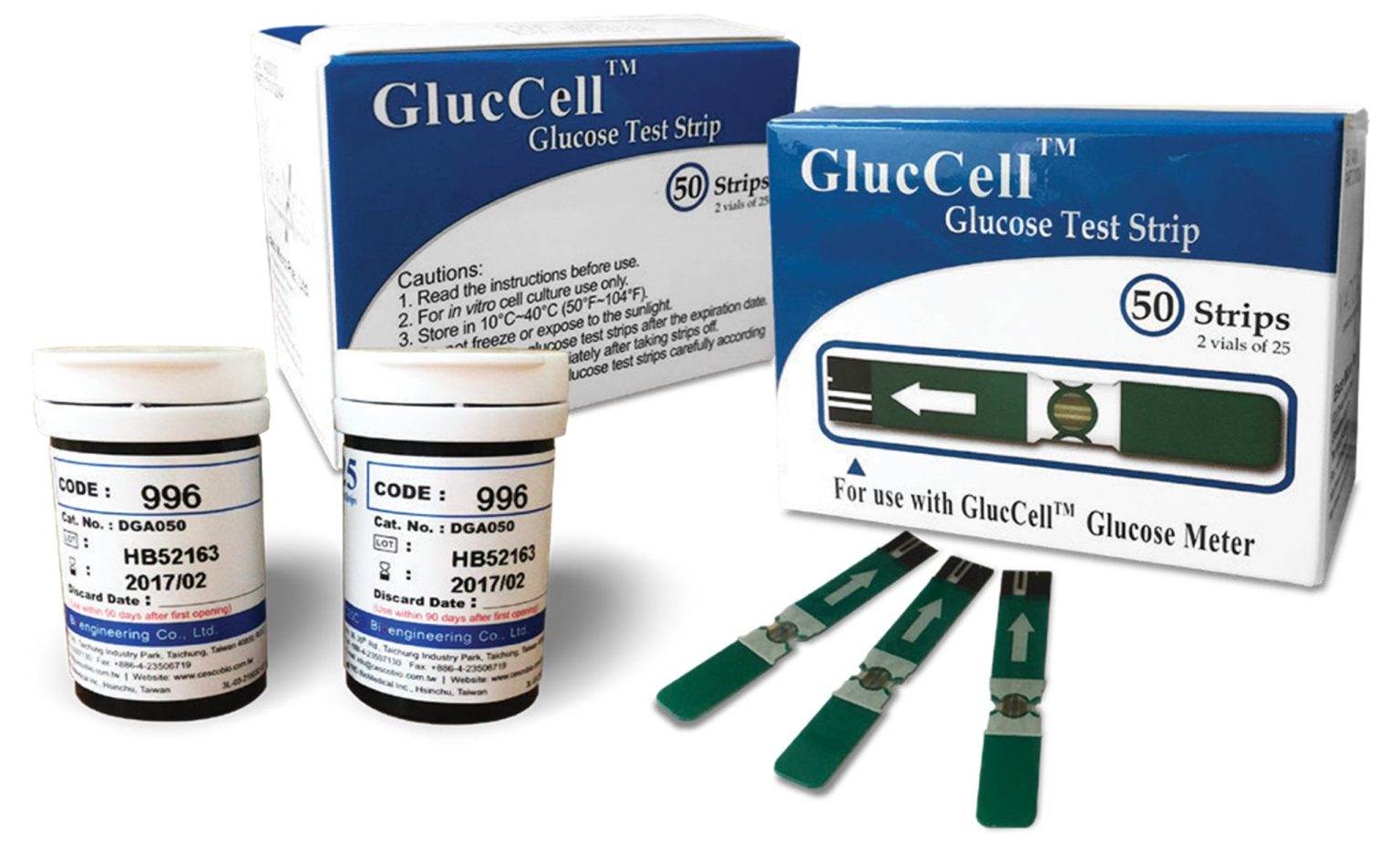 Glucose Test Strips for GlucCell® Glucose Monitoring System - Dunn ...